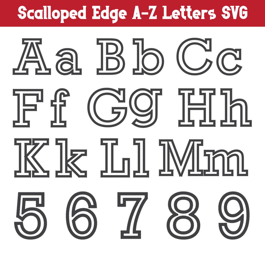 Outline Font SVG, Alphabet Bundle SVG, Doodle Alphabet, Doodle Letters ...