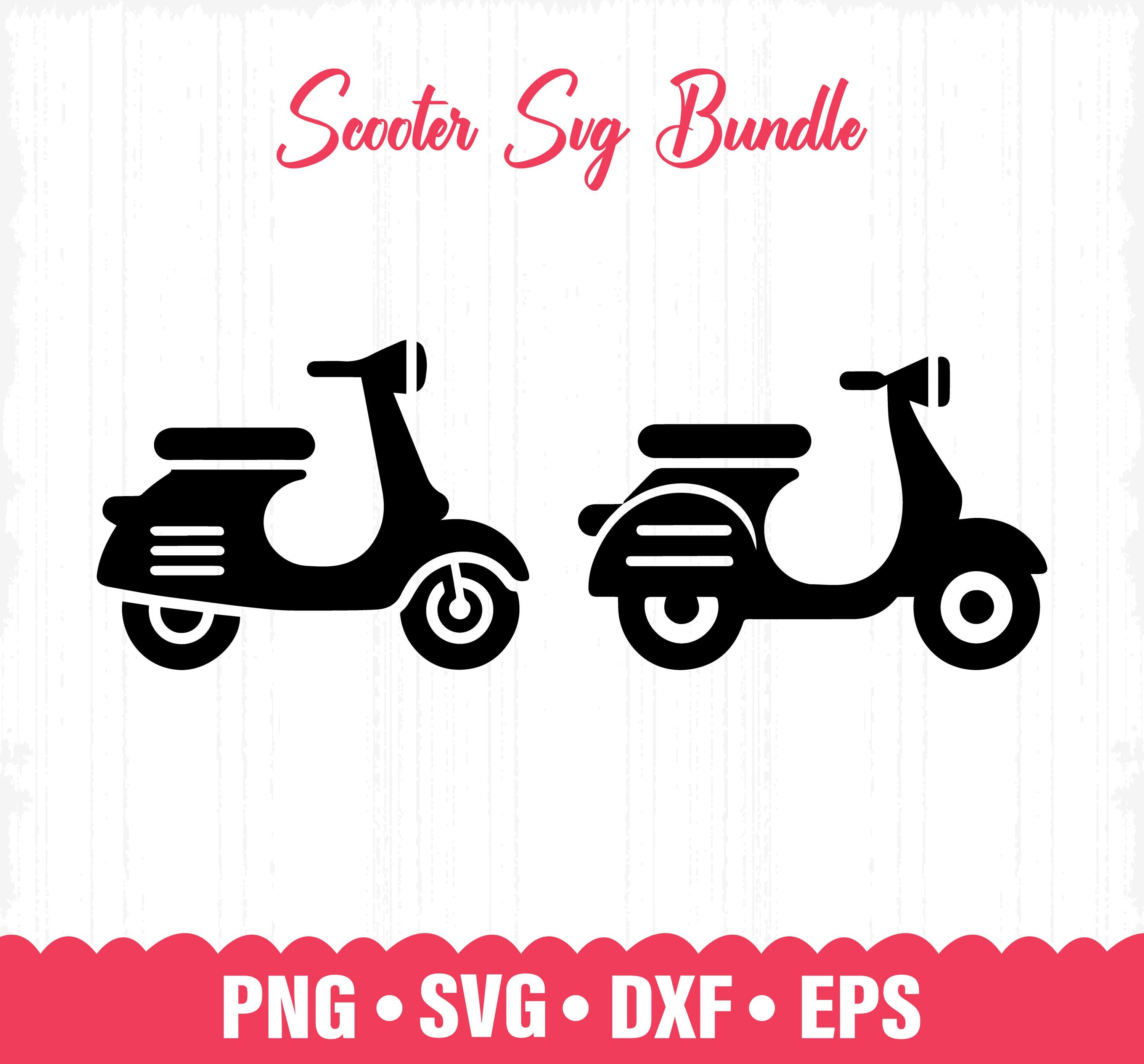 Scooter SVG, Scooter Png, Scooter Clipart, Electric Scooter, Files for ...