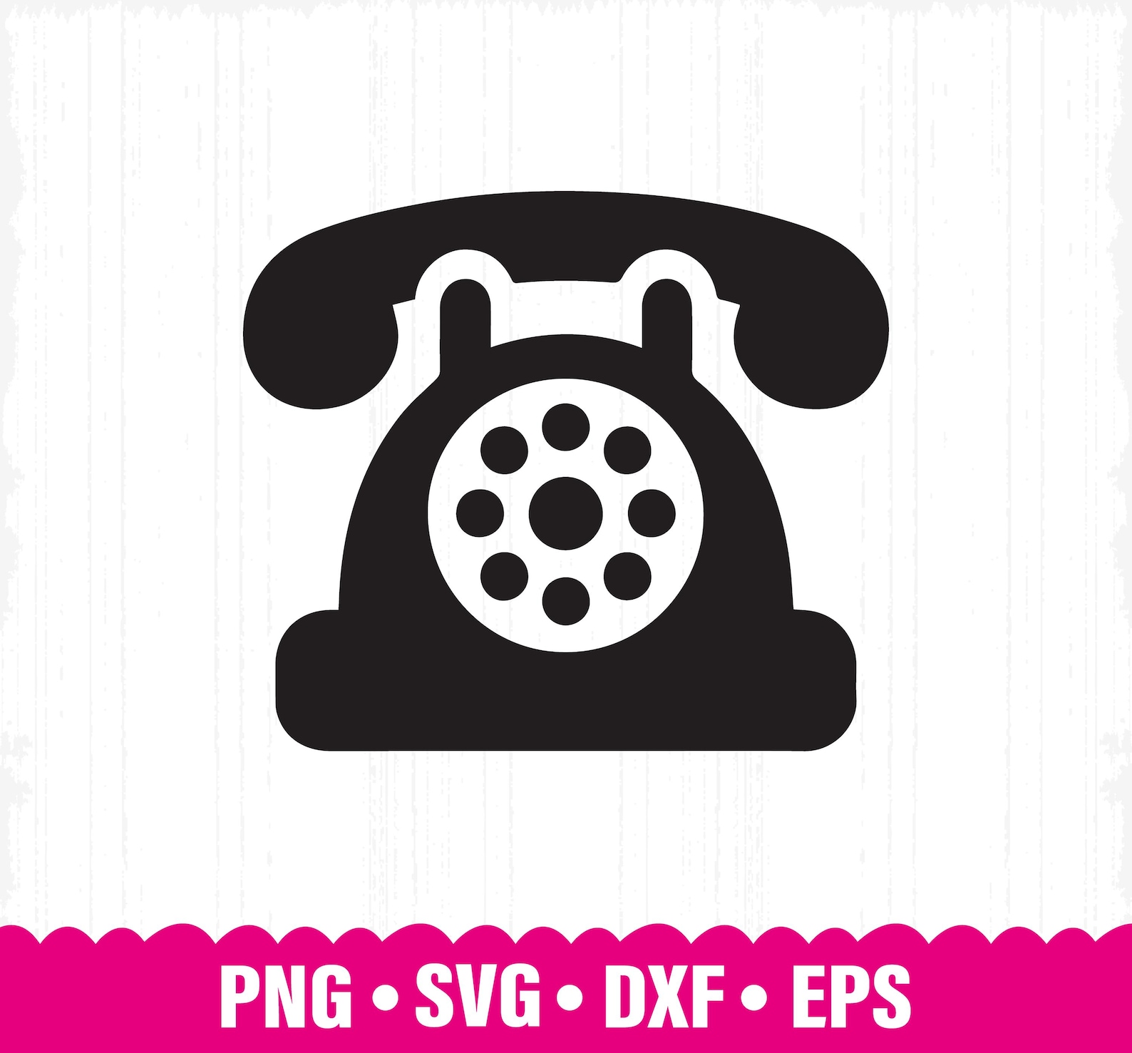 Rotary Phone SVG Cut File, Clipart Icon (digital Download) - Etsy