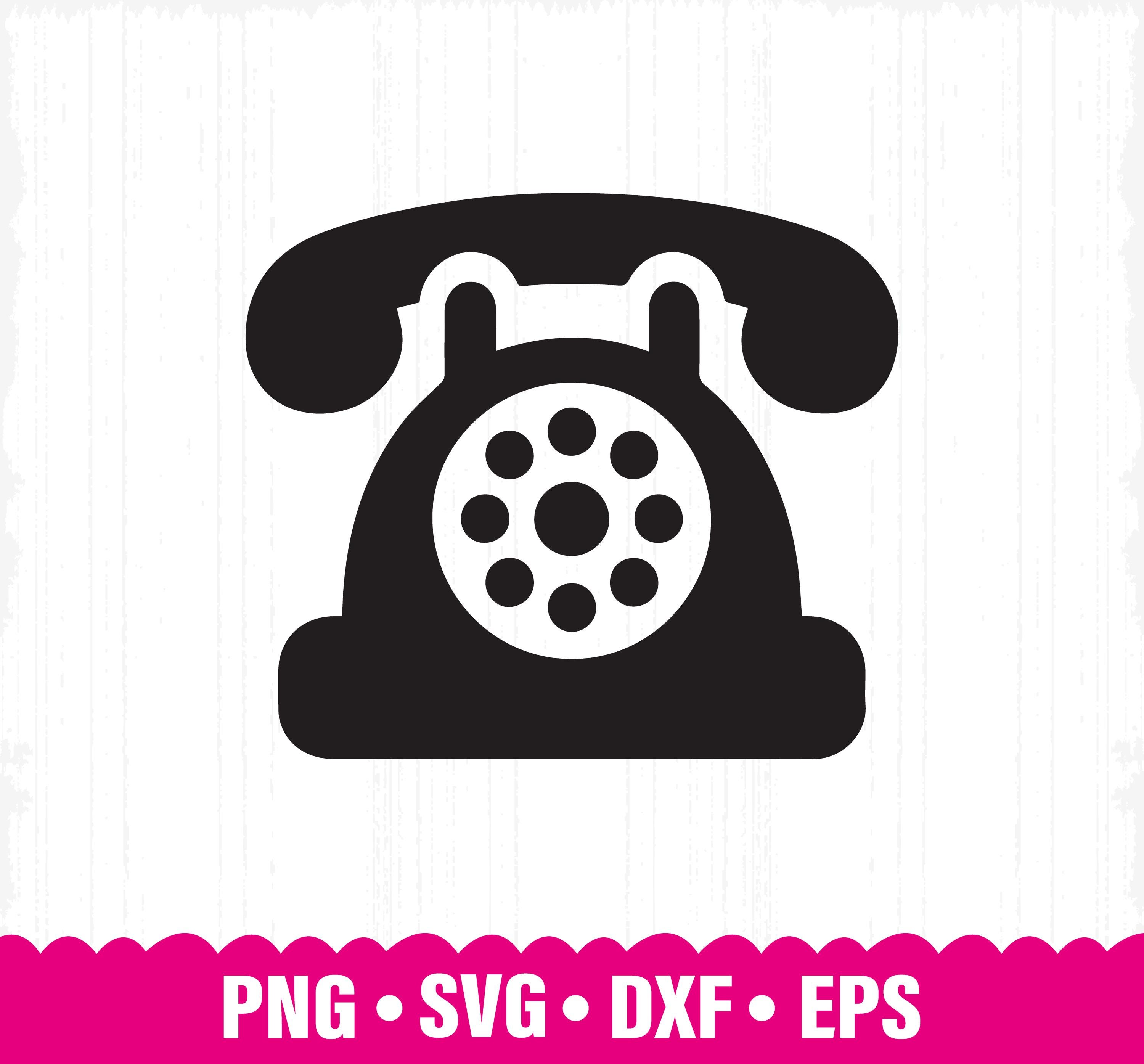 Phone Svg, Phone Cut File, Phone Clipart, Phone Icon, Phone Cricut ...