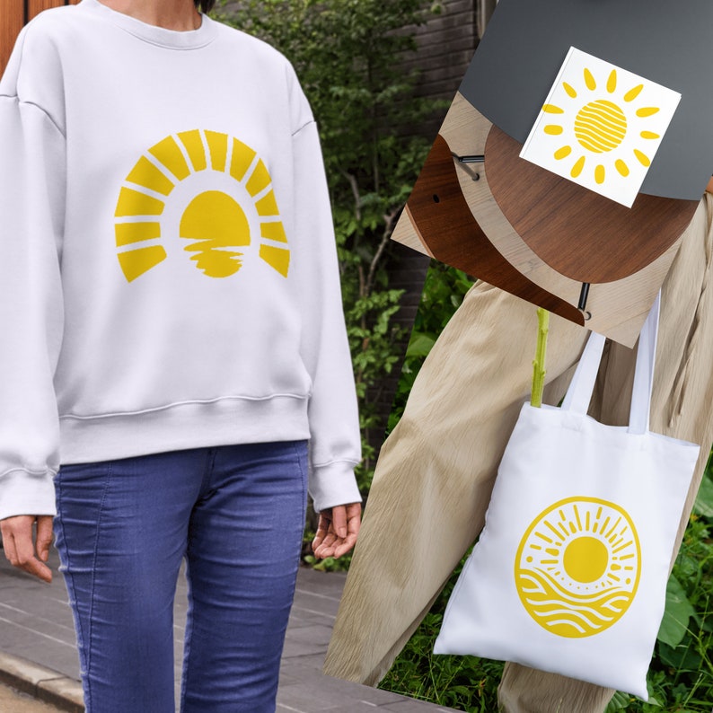 100 Sun SVG Bundle, Sun Cut File, Sun Vector, Sun Clipart, Sunshine Svg ...