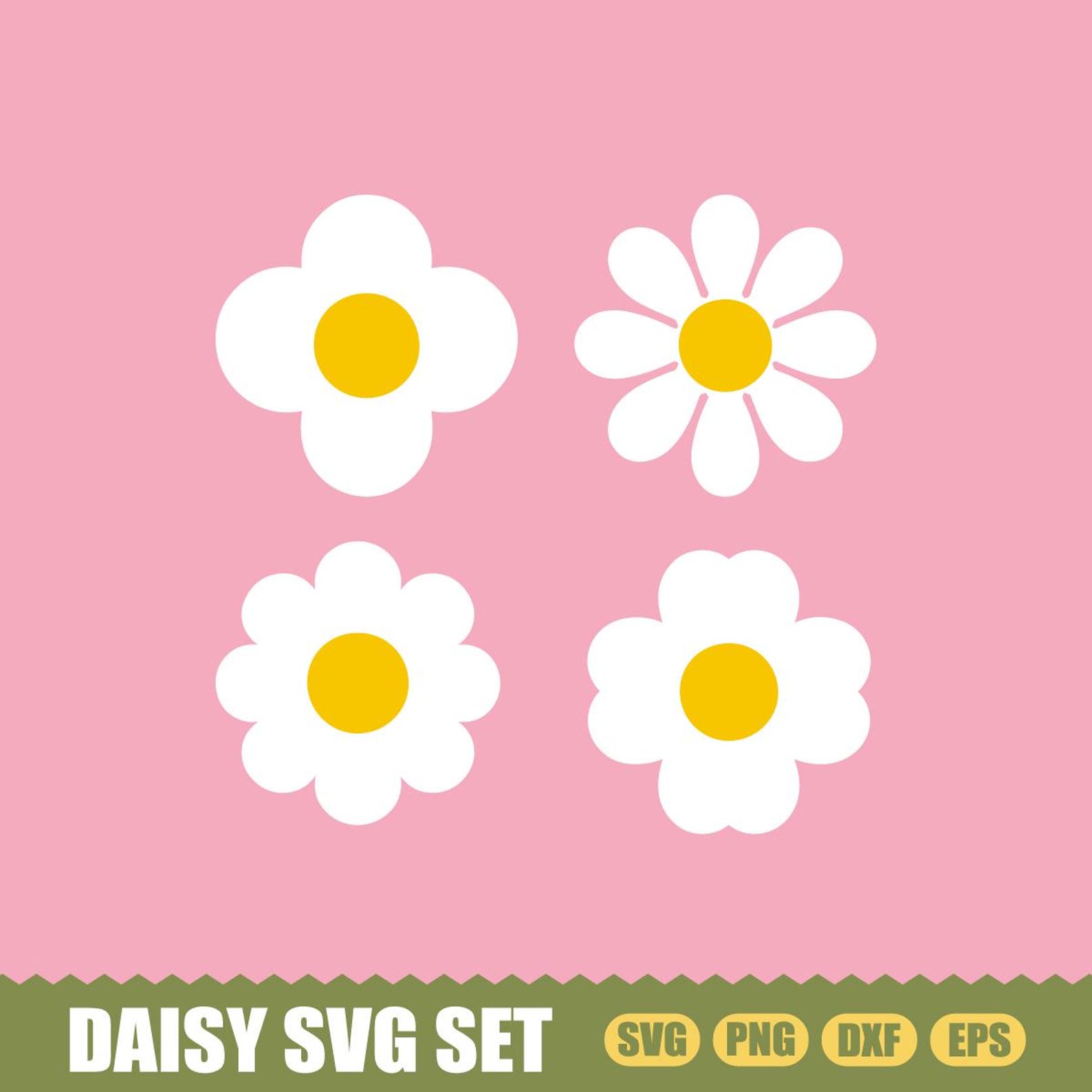 Daisy SVG Bundle, Daisy Flower SVG, Daisy Flower PNG, Daisy Flower ...