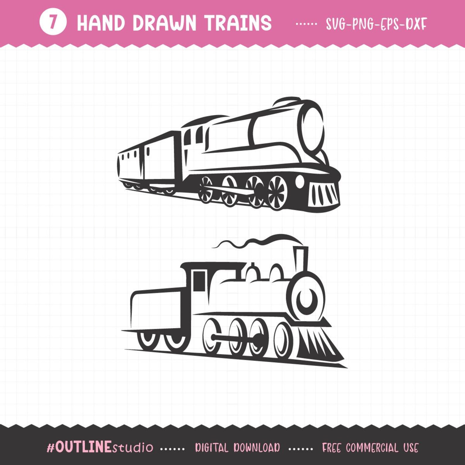 Train SVG Bundle, Train SVG, Trains SVG, Locomotive Svg, Train Png, Svg ...