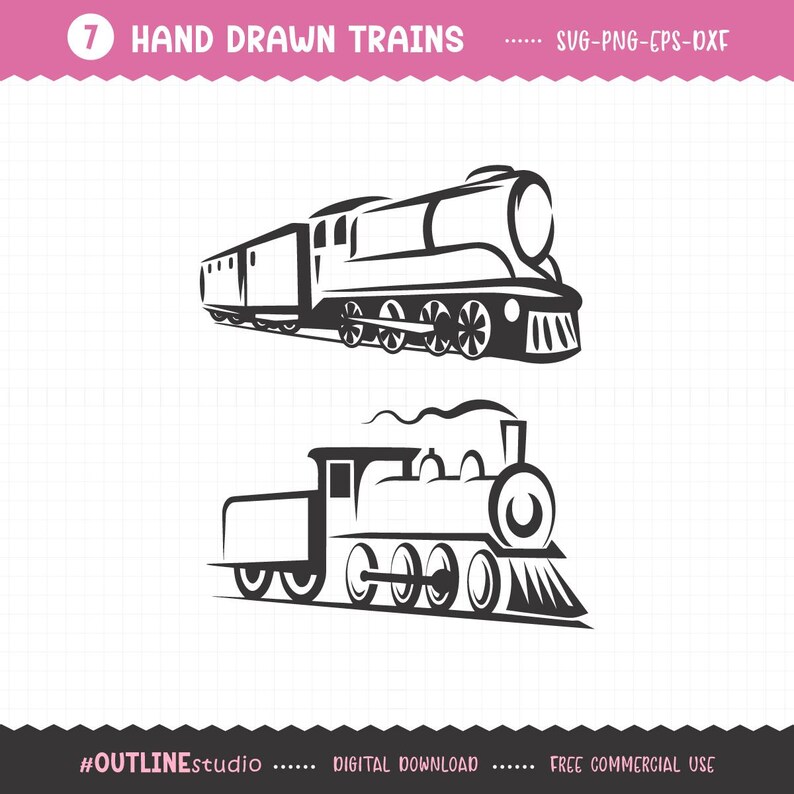 Train SVG Bundle, Train SVG, Trains SVG, Locomotive Svg, Train Png, Svg ...