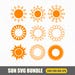 Sun SVG Bundle, Sun Cut File, Sun Vector, Sun Clipart, Sunshine Svg ...