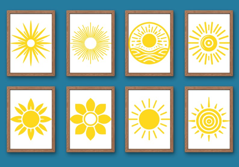 100 Sun SVG Bundle, Sun Cut File, Sun Vector, Sun Clipart, Sunshine Svg ...
