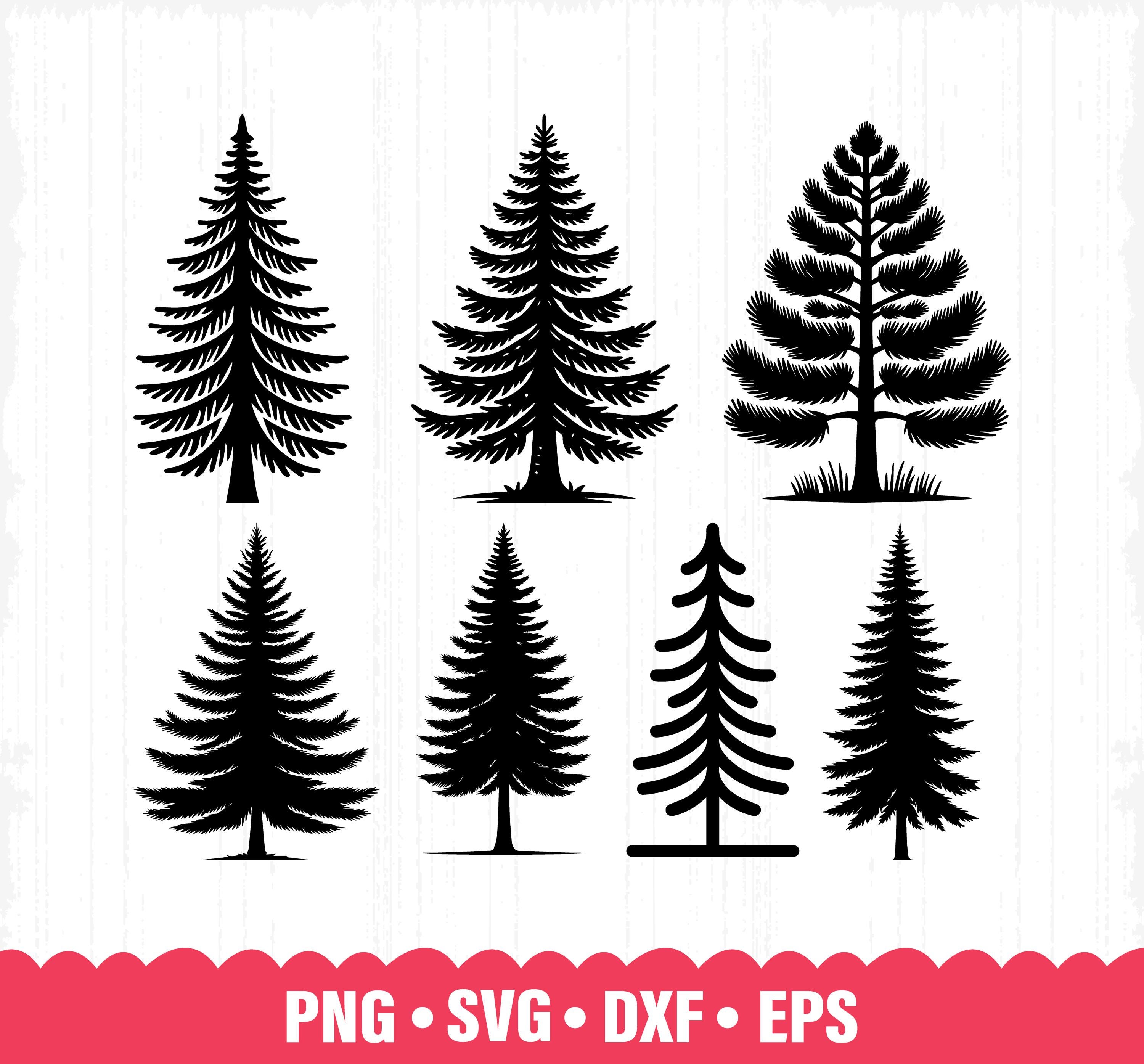 Pine Tree Svg, Pine Tree Png, Pine Tree Cut File, Pine Tree Clipart ...
