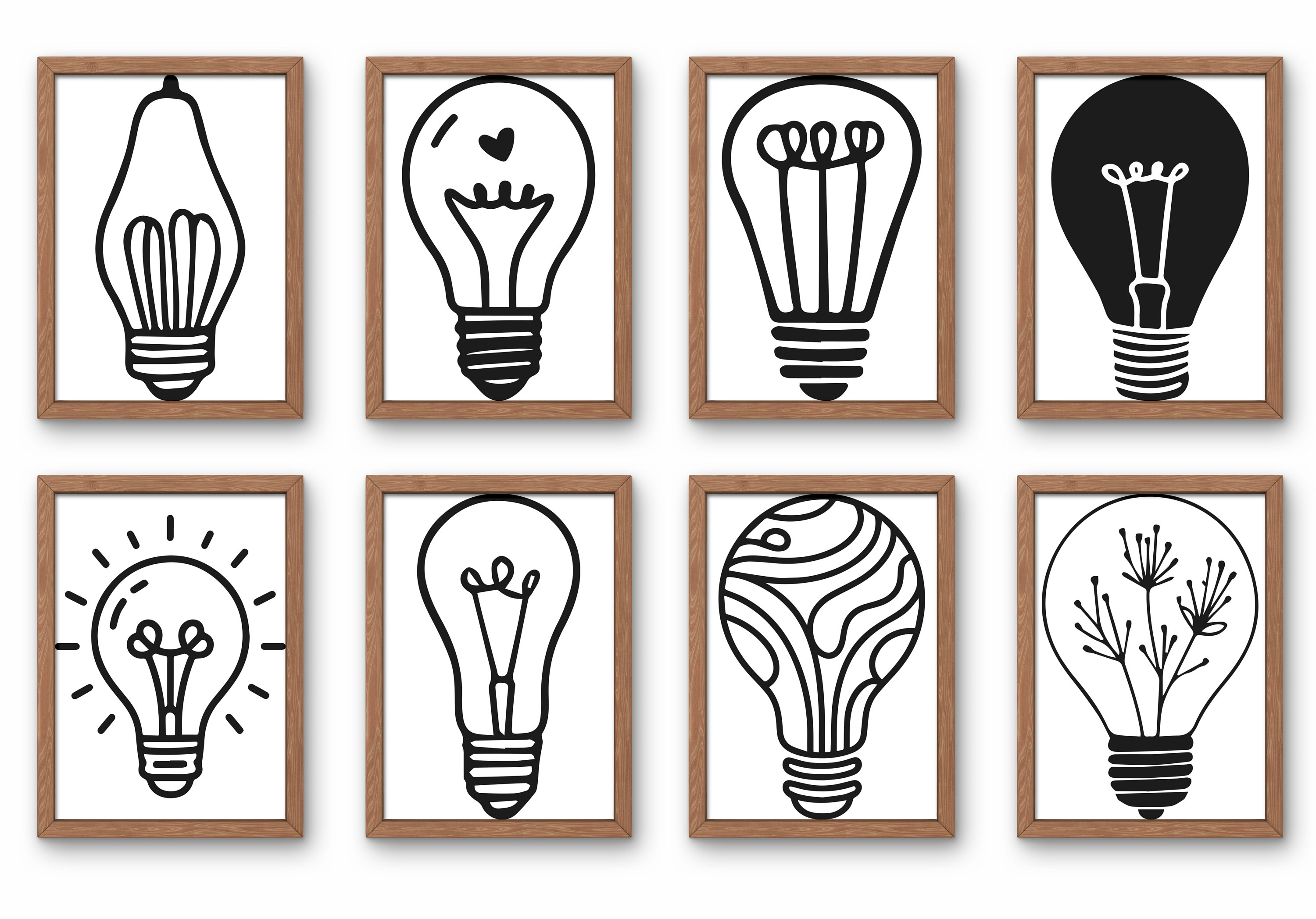 Light Svg Bundle, Lightbulb Svg, Light Bulb Png, Light Bulb Cut Files ...