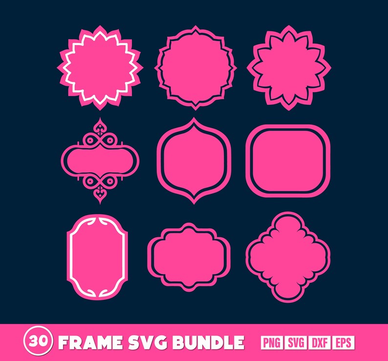 Frames Svg, Frames Bundle Svg, Frames Cricut, Tags Svg, Frames Cricut ...