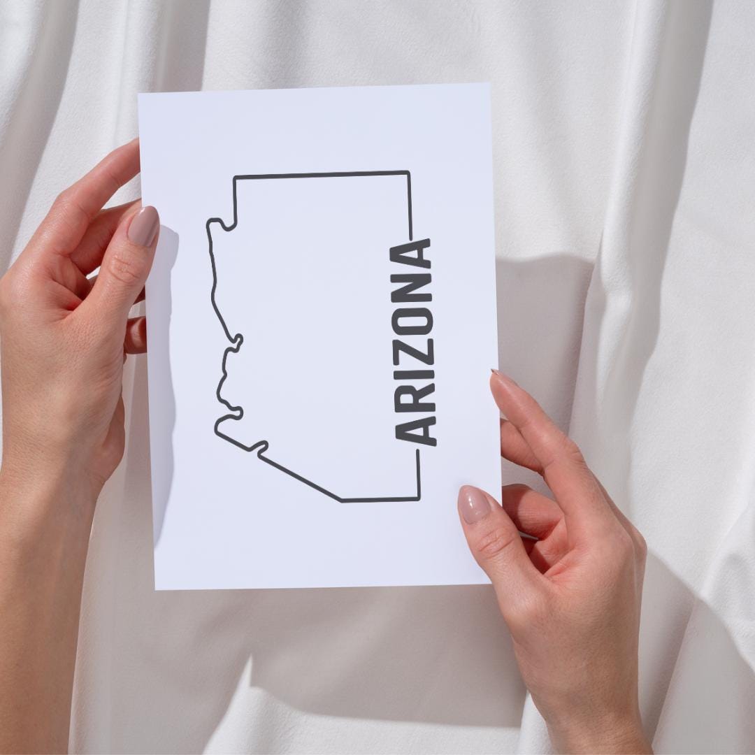 Arizona Outline SVG / Arizona State SVG / Arizona SVG / Arizona Map ...
