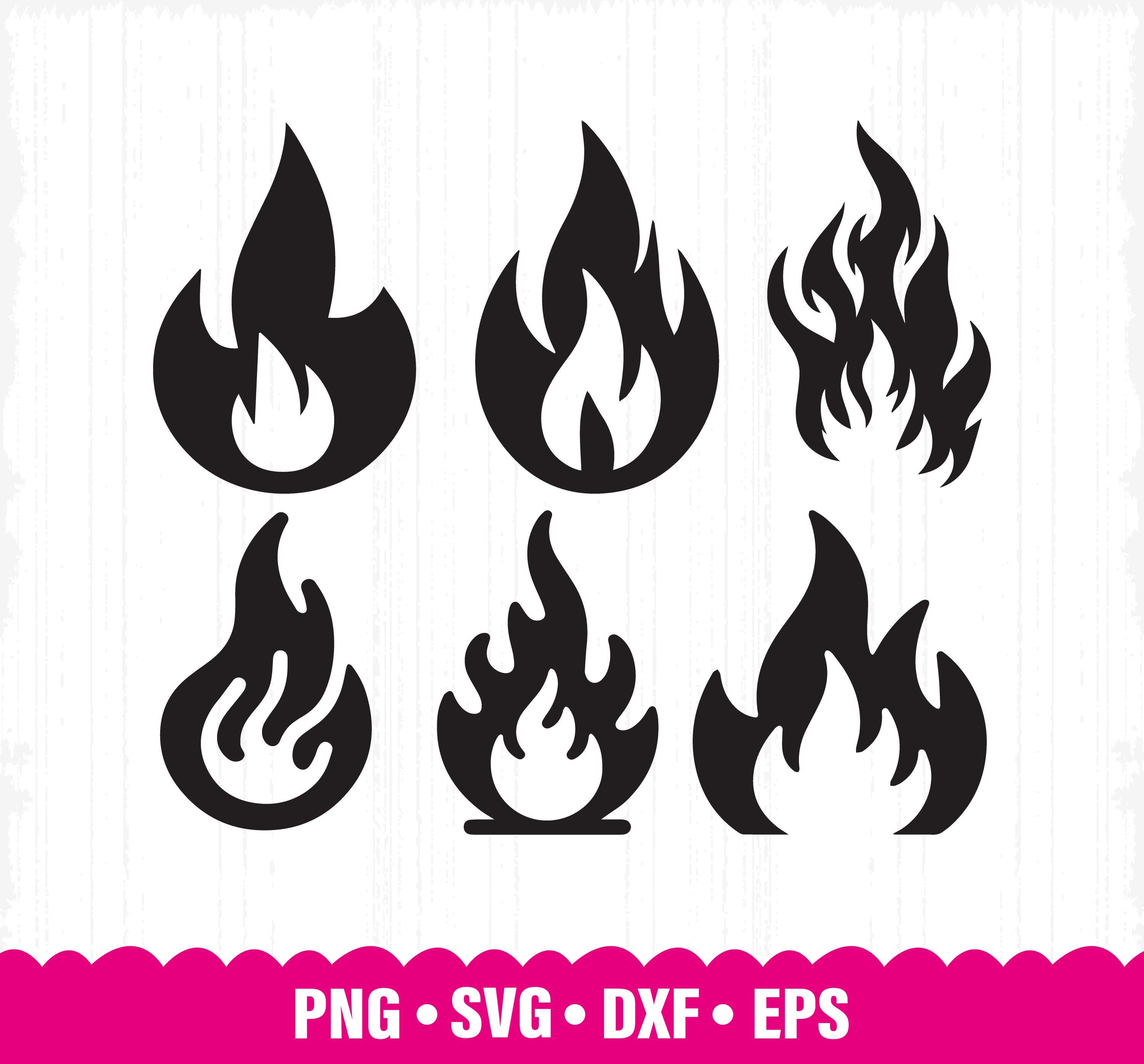 Fire Svg, Fire Flames Svg, Fire Png, Fire Svg Bundle, Fire Svg File ...