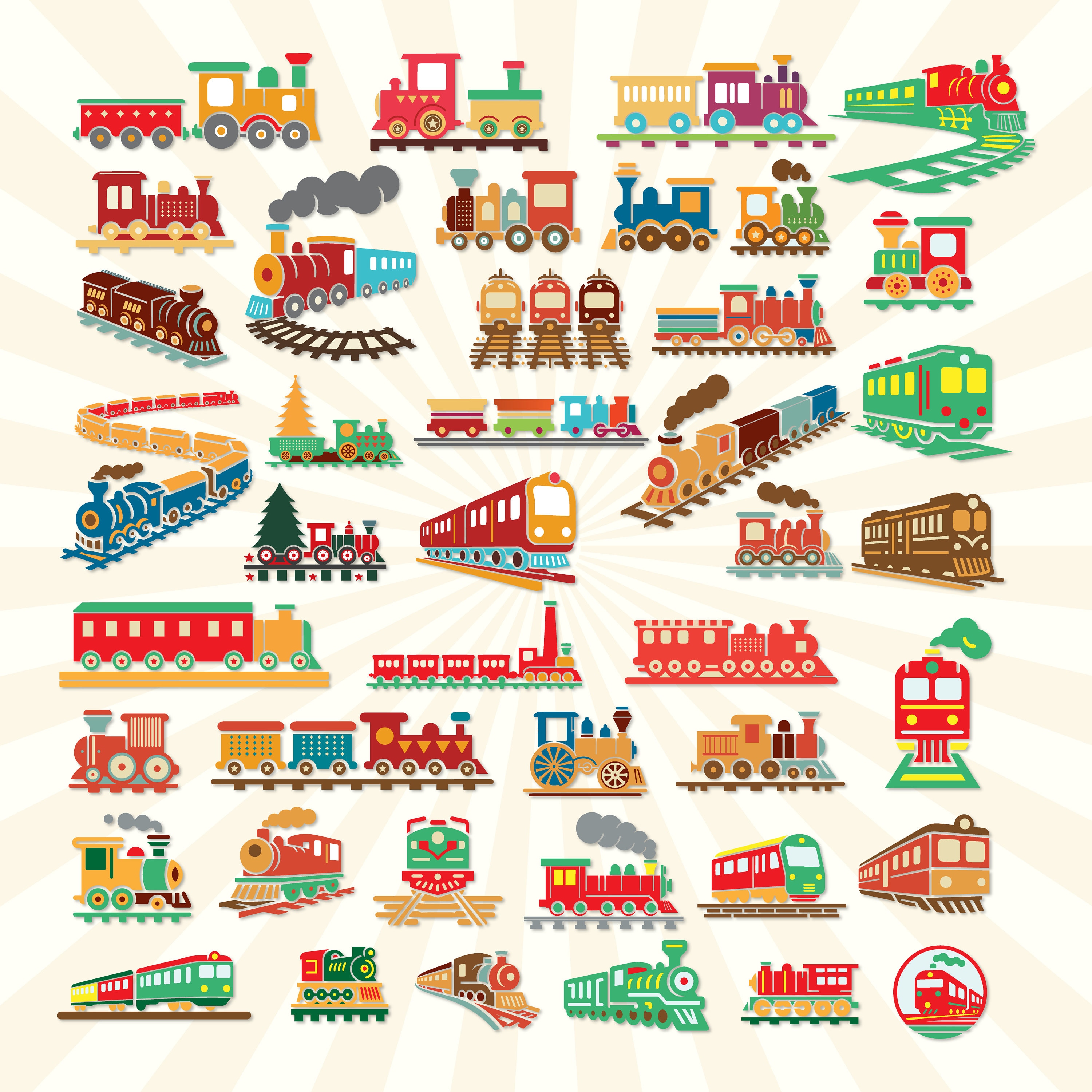 42 Train SVG, Nursery Train, Train Theme Birthday, Kid's Train, Choo ...