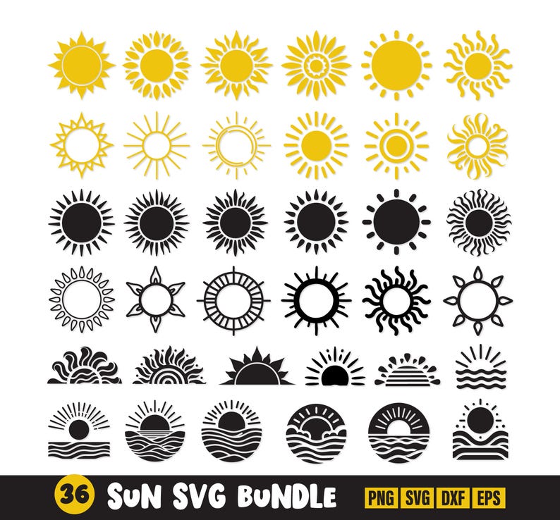 Sun Svg, Sun Clipart, Sun Png, Sun Svg Bundle, Sun Png Bundle, Sun Svg ...