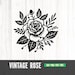 Vintage Rose SVG Bundle, Floral Clipart (digital Download) - Etsy