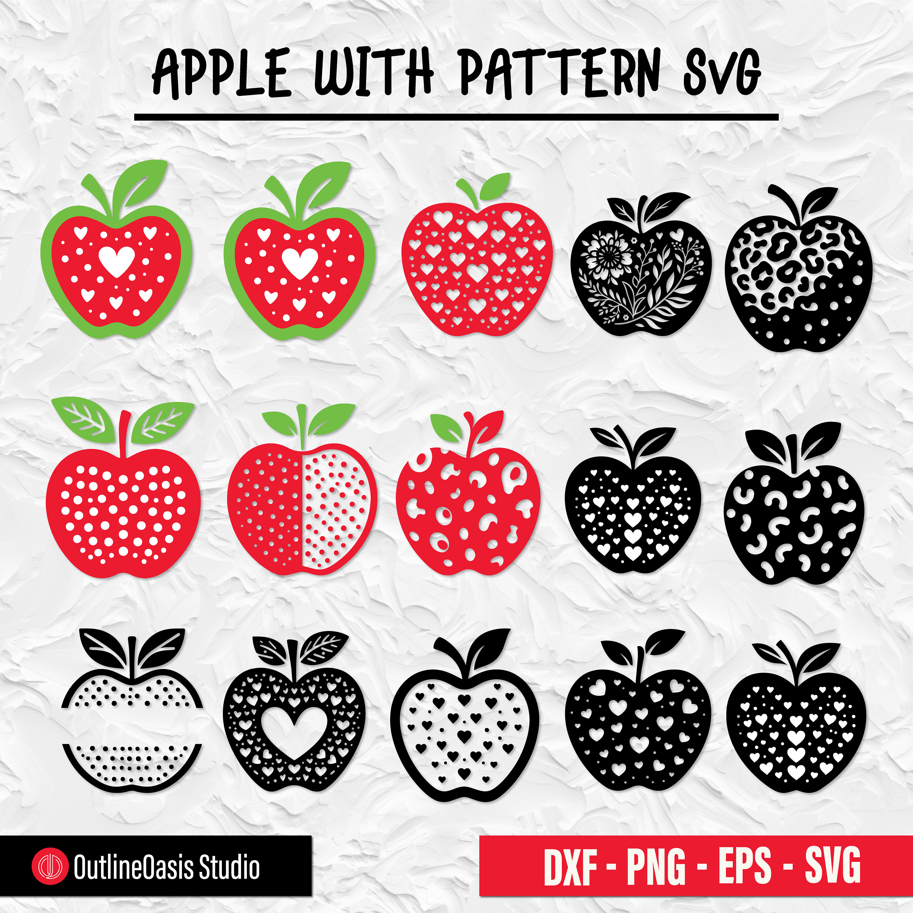 Apple SVG Mega Bundle, Teacher Designs (digital Download) - Etsy