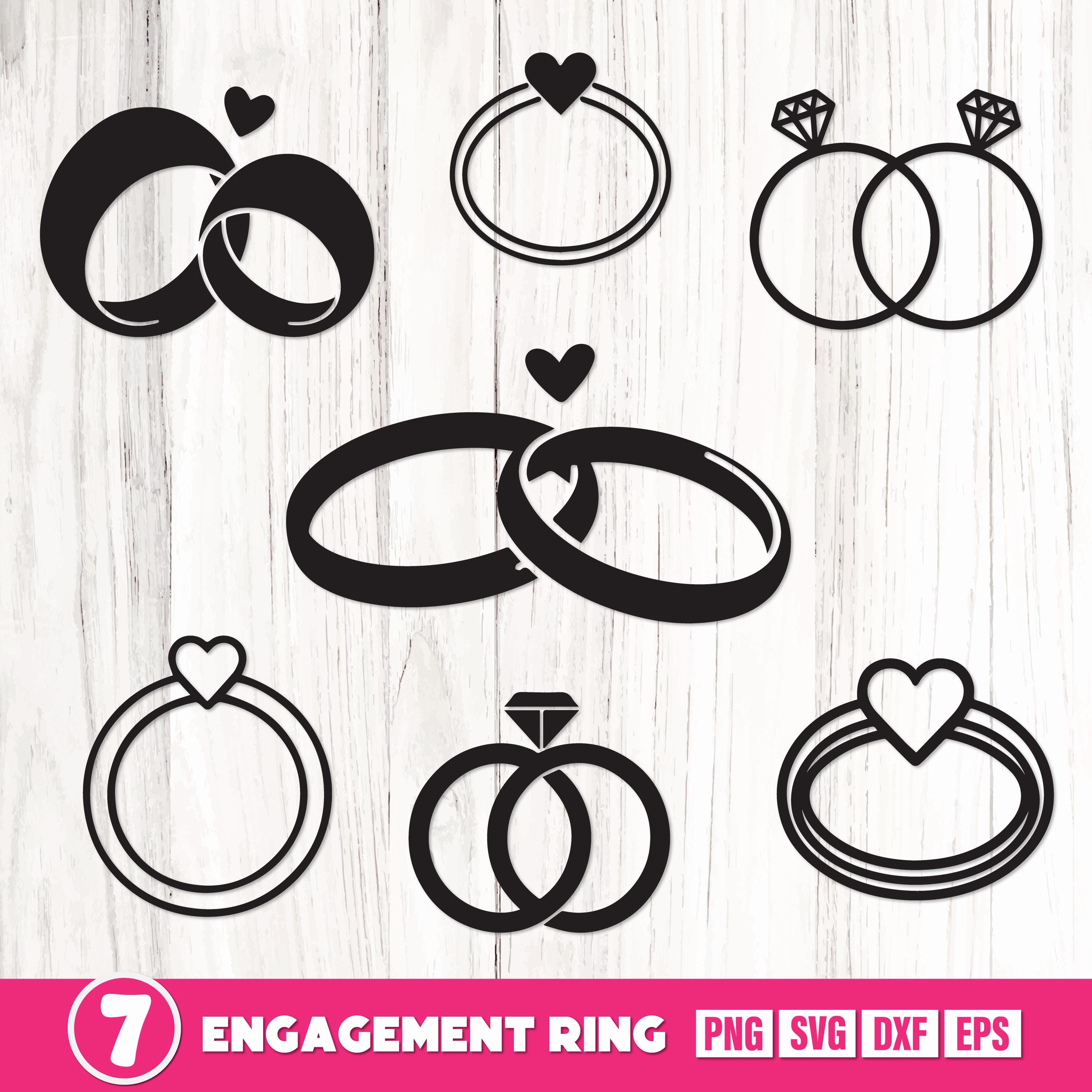 Rings Svg, Wedding Ring Svg, Marriage Rings Svg, Engagement Rings Svg ...