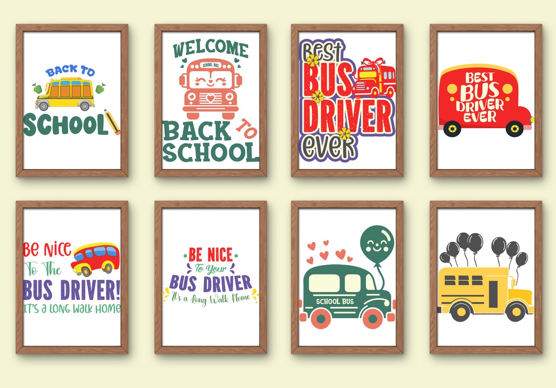 50+ School Bus Svg Bundle, Layered Bus Svg, School Bus Driver SVG, Bus ...
