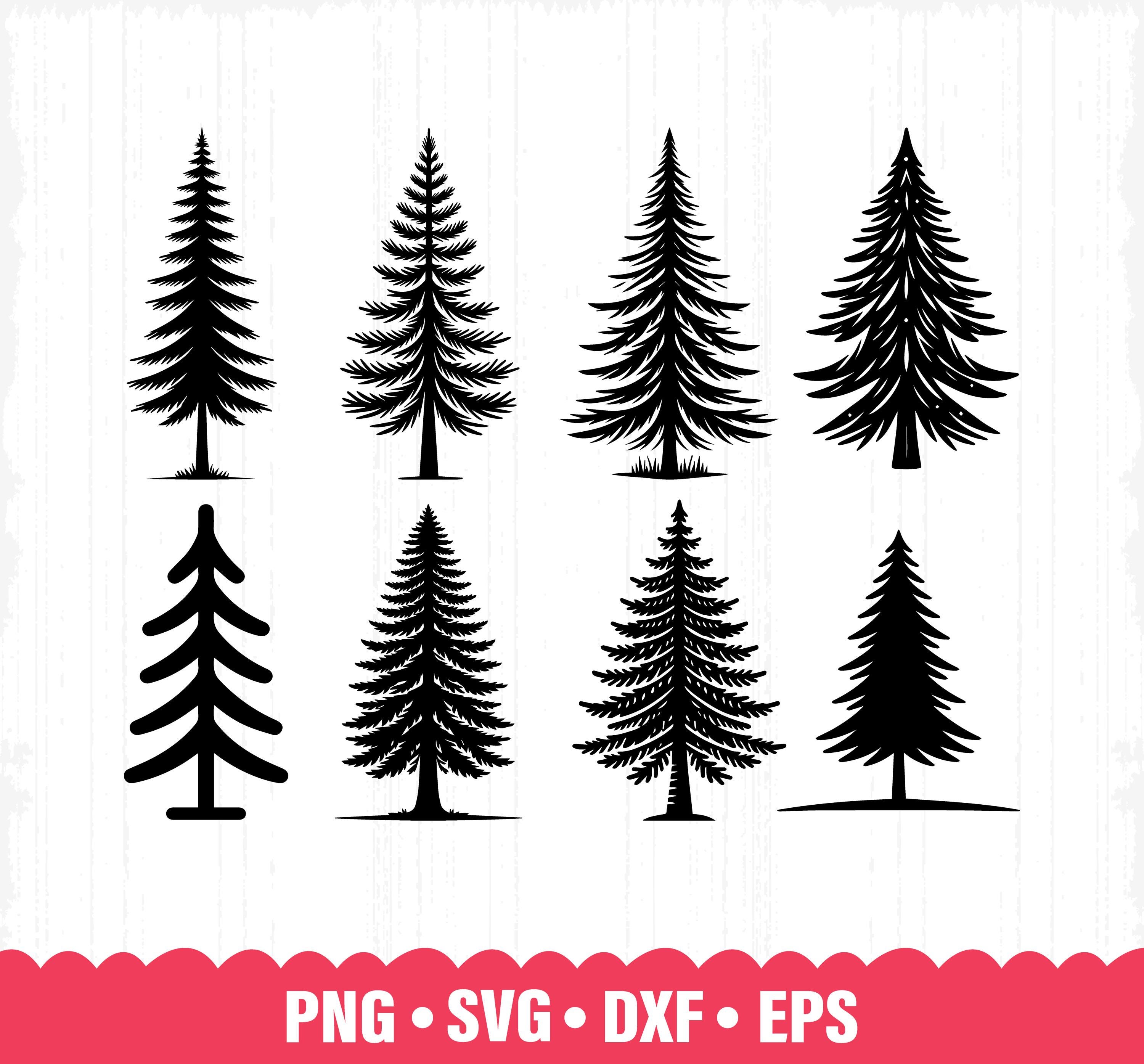 Pine Tree Svg, Pine Tree Png, Pine Tree Cut File, Pine Tree Clipart ...