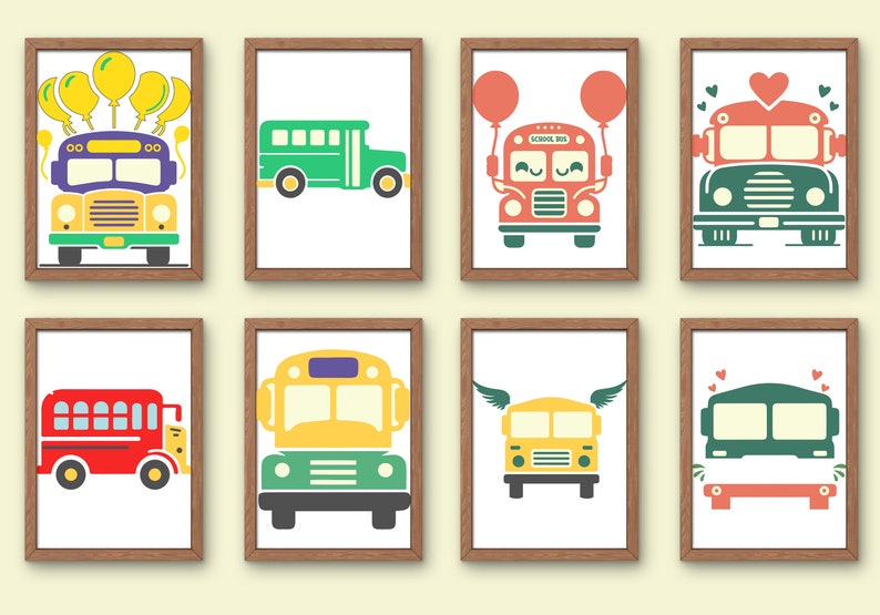 School Bus Driver SVG Bundle, Back to School Designs (digital Download ...