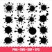 Paint Splatter SVG Bundle, Ink Splash Clipart (digital Download) - Etsy