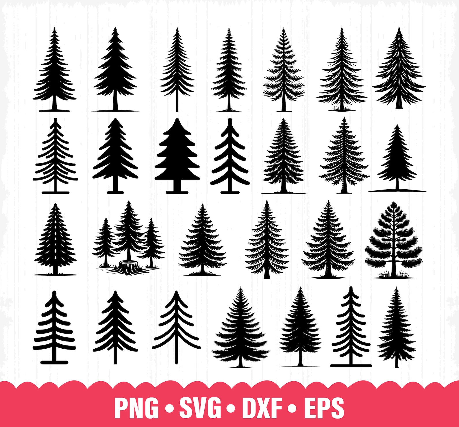 Pine Tree Svg, Pine Tree Png, Pine Tree Cut File, Pine Tree Clipart ...