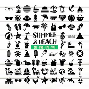 Beach Svg Bundle, Summer Svg Bundle, Summer Beach Svg, Beach Cut Files ...