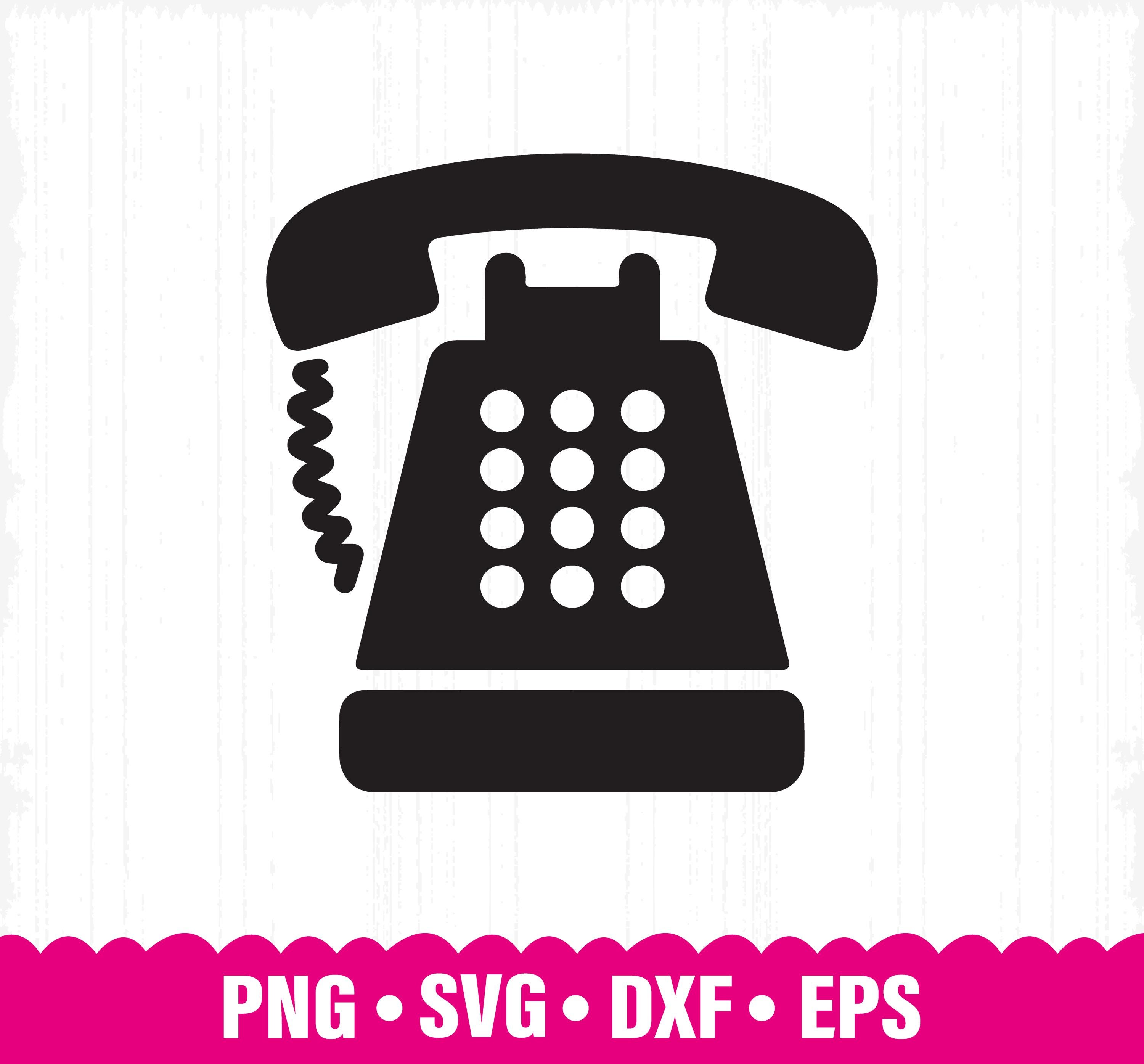 Phone Svg, Phone Cut File, Phone Clipart, Phone Icon, Phone Cricut ...