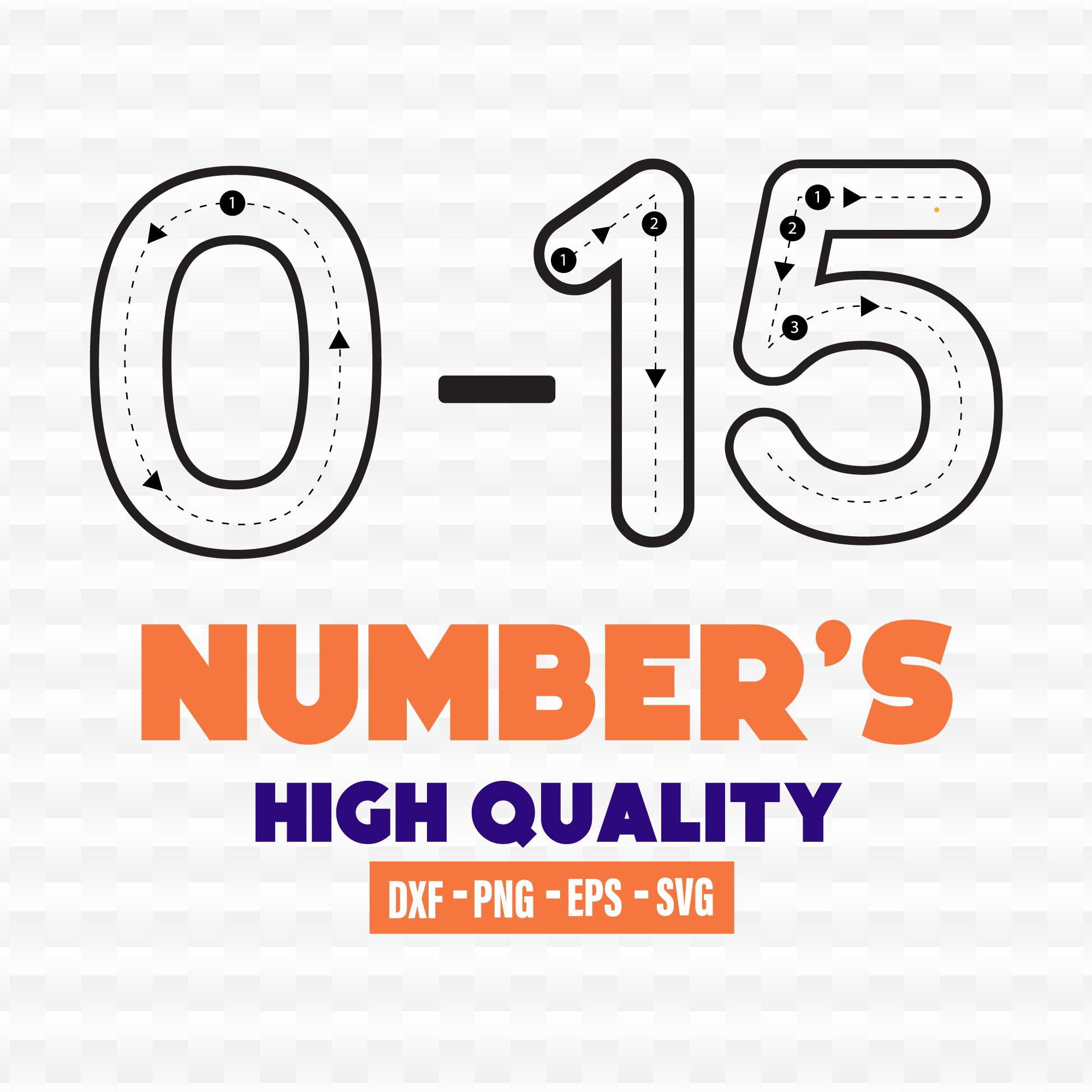 Numbers Svg, Numbers Png, Number Tracing, Numbers Cut File, Numbers ...