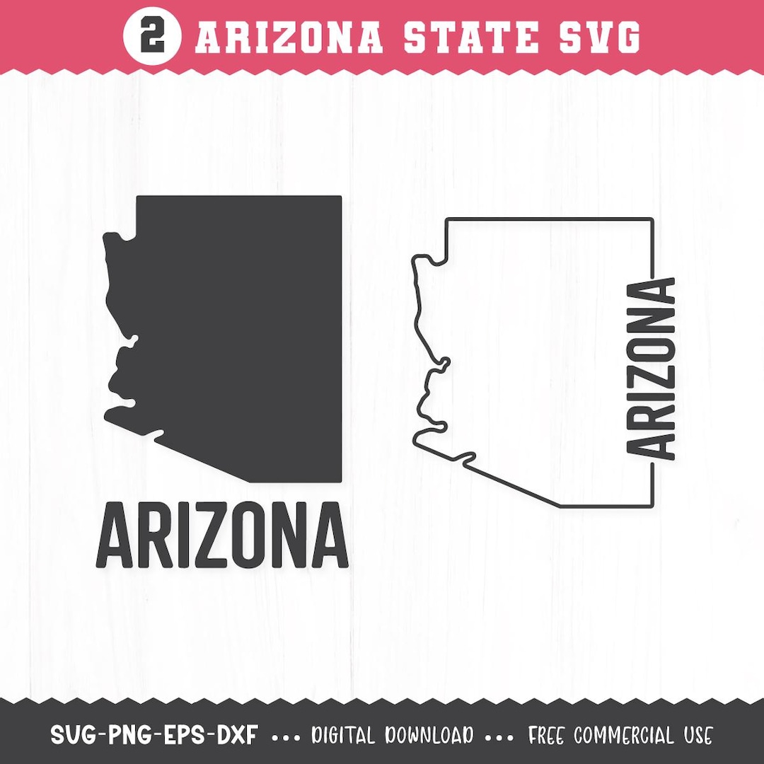Arizona Outline SVG / Arizona State SVG / Arizona SVG / Arizona Map ...
