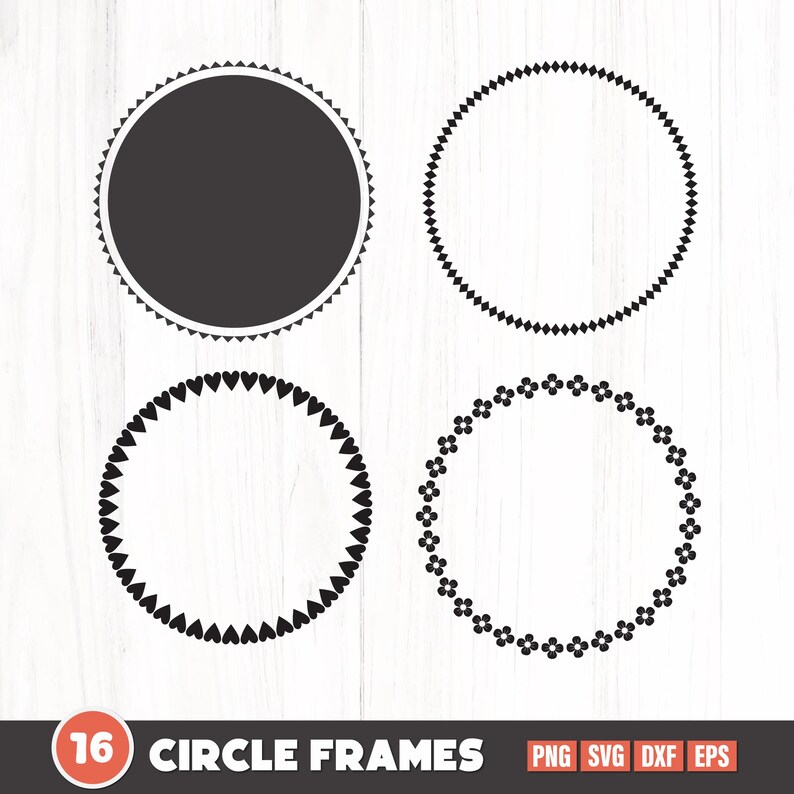 Circle Frame Svg, Circle Monogram Svg, Circle Wreath Svg, Monogram ...