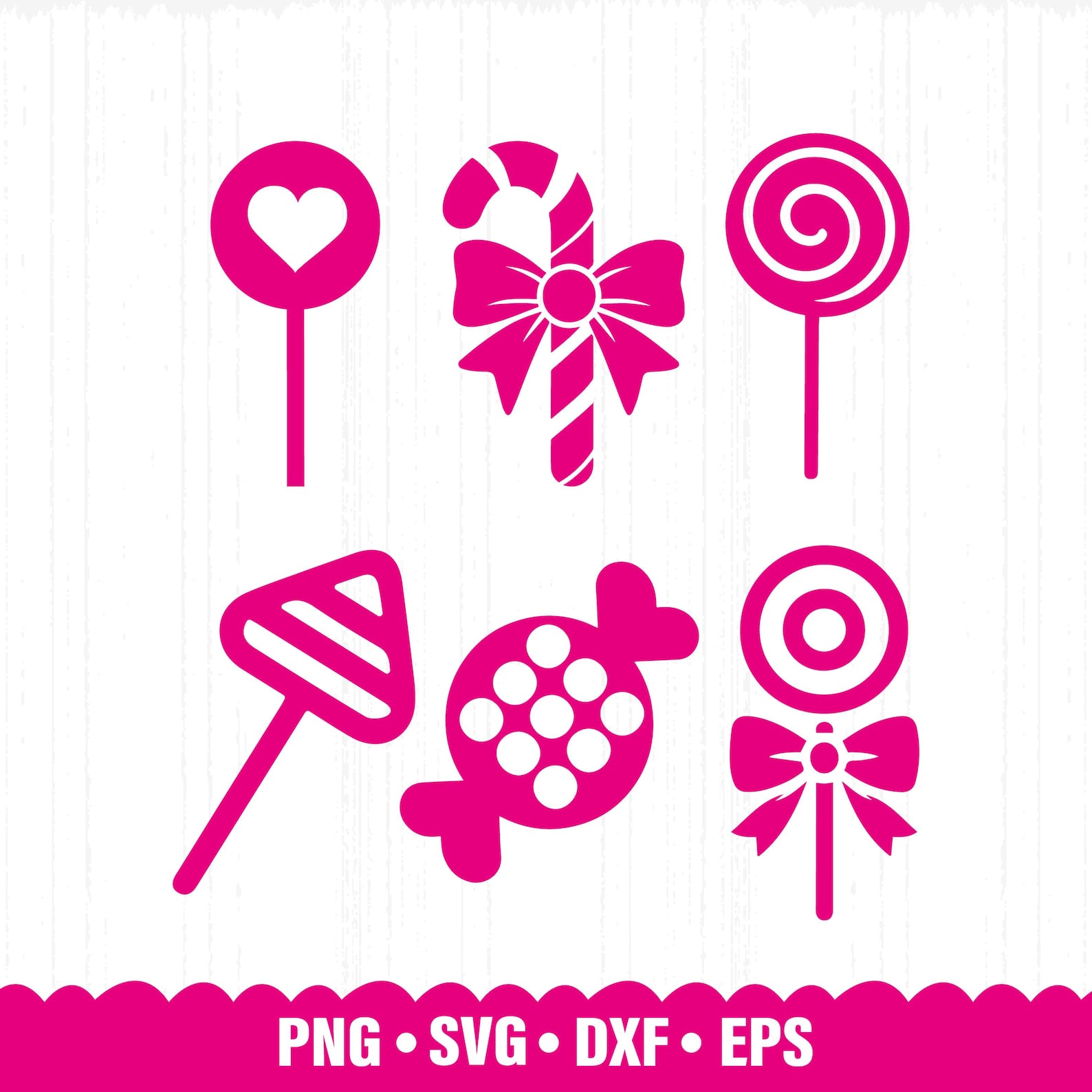 Candy Svg Bundle, Candy Clipart, Sweets Svg, Lollipops Svg, Colorful ...