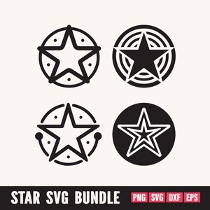 Star Svg Bundle, Star Cutting File, Star Cricut, Stars Clipart, Star ...