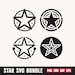 Star Svg Bundle, Star Cutting File, Star Cricut, Stars Clipart, Star ...