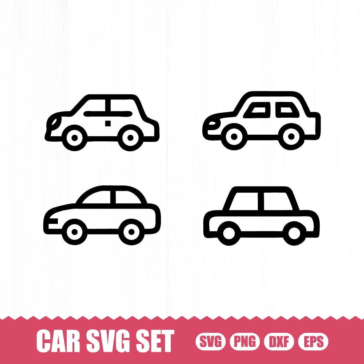 Car Svg Bundle, Car Outline, Car Icon, Car Outline Svg, Car Svg File ...