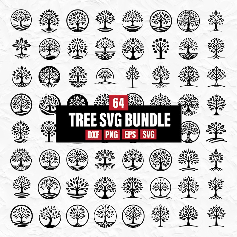 Tree SVG Bundle, Tree of Life Svg, Family Tree Svg, Tree Roots Svg ...
