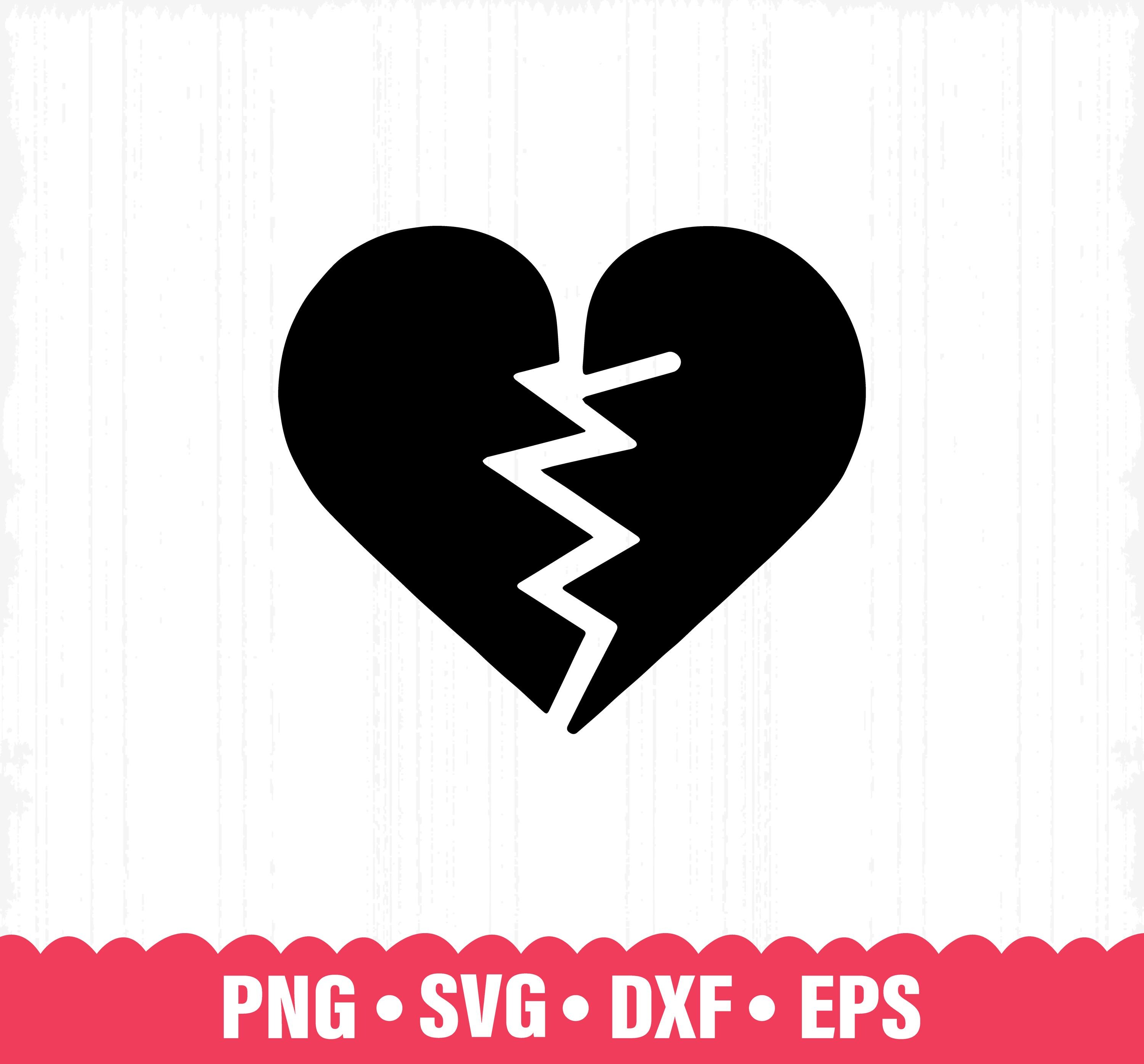 Broken Heart Svg, Heart Shape Svg, Heart Bundle Svg, Heart Outline Svg ...