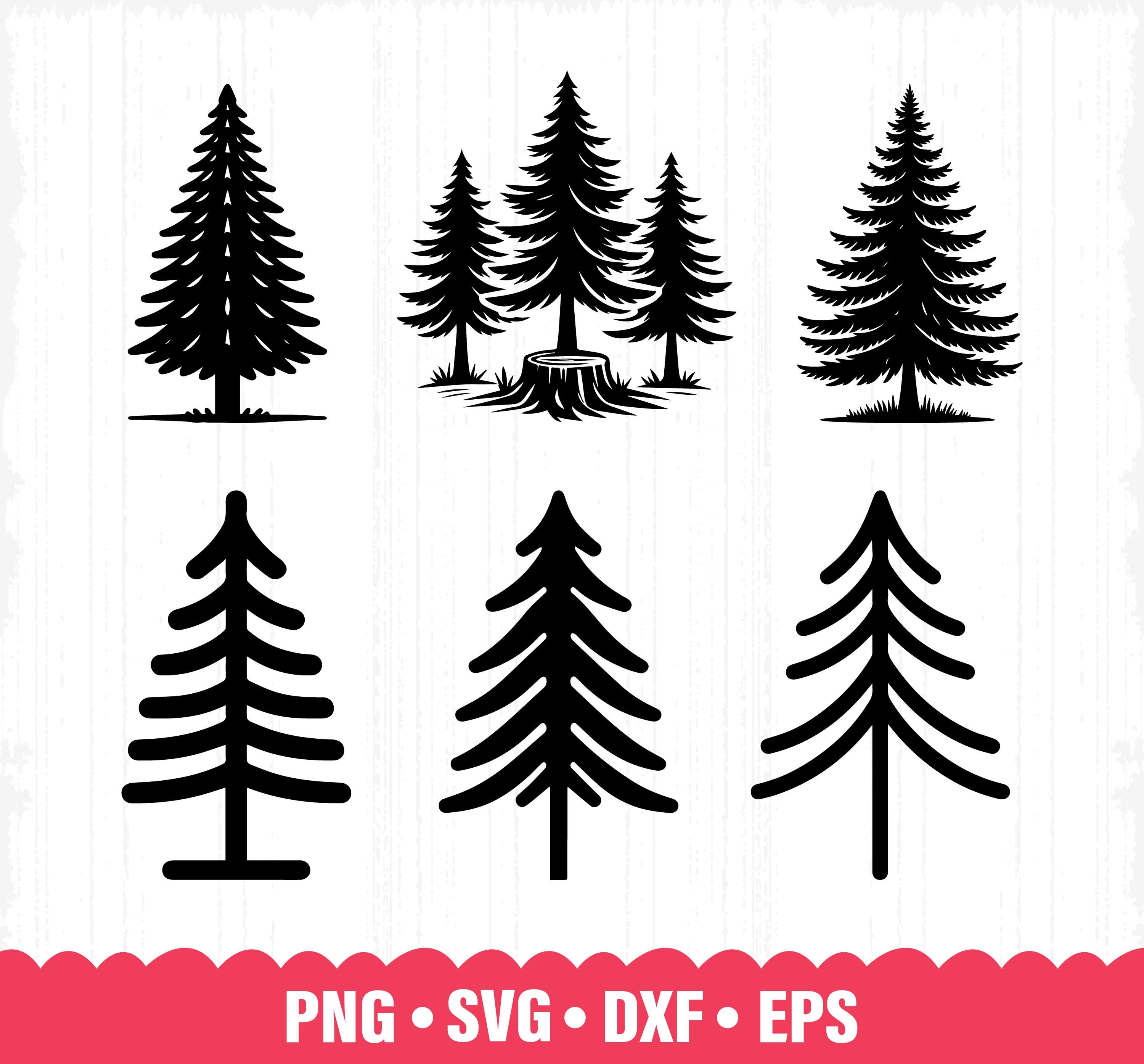 Pine Tree Svg, Pine Tree Png, Pine Tree Cut File, Pine Tree Clipart ...