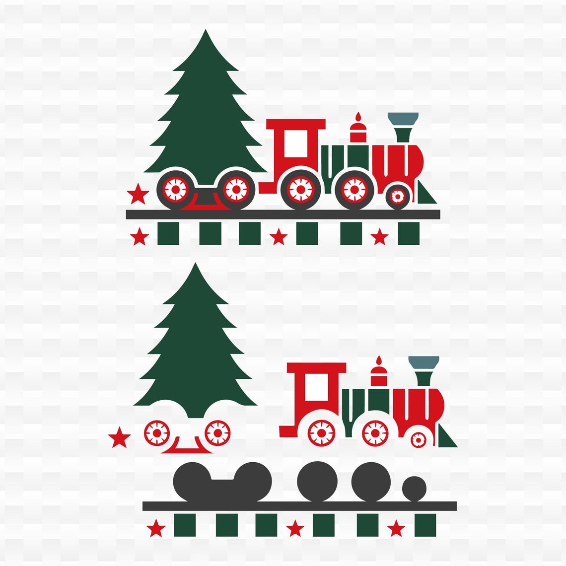 Christmas Train SVG, Kids Holiday Clipart (digital Files) - Etsy