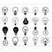 Light Svg Bundle, Lightbulb Svg, Light Bulb Png, Light Bulb Cut Files ...
