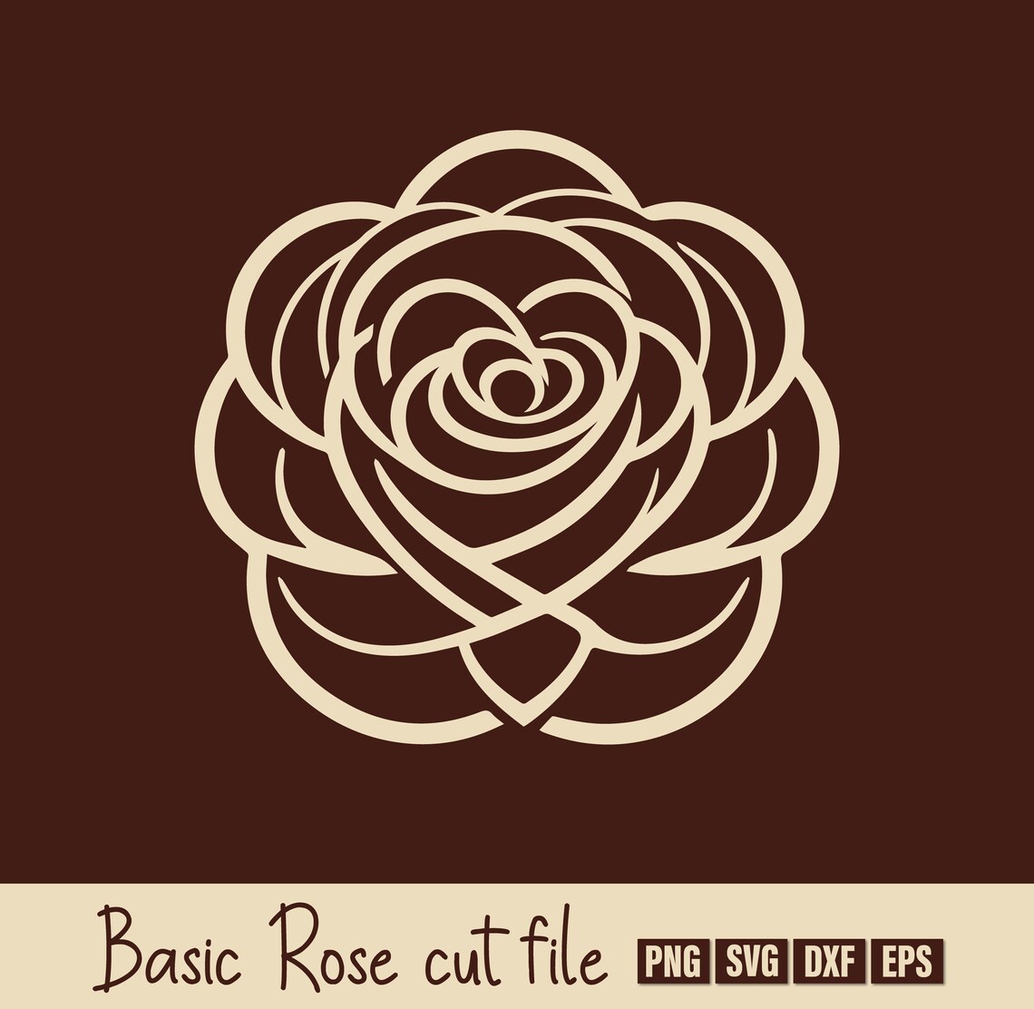 Rose Svg Cut File, Rose Bundle Svg, Rose Outline Svg, Rose Cut File ...