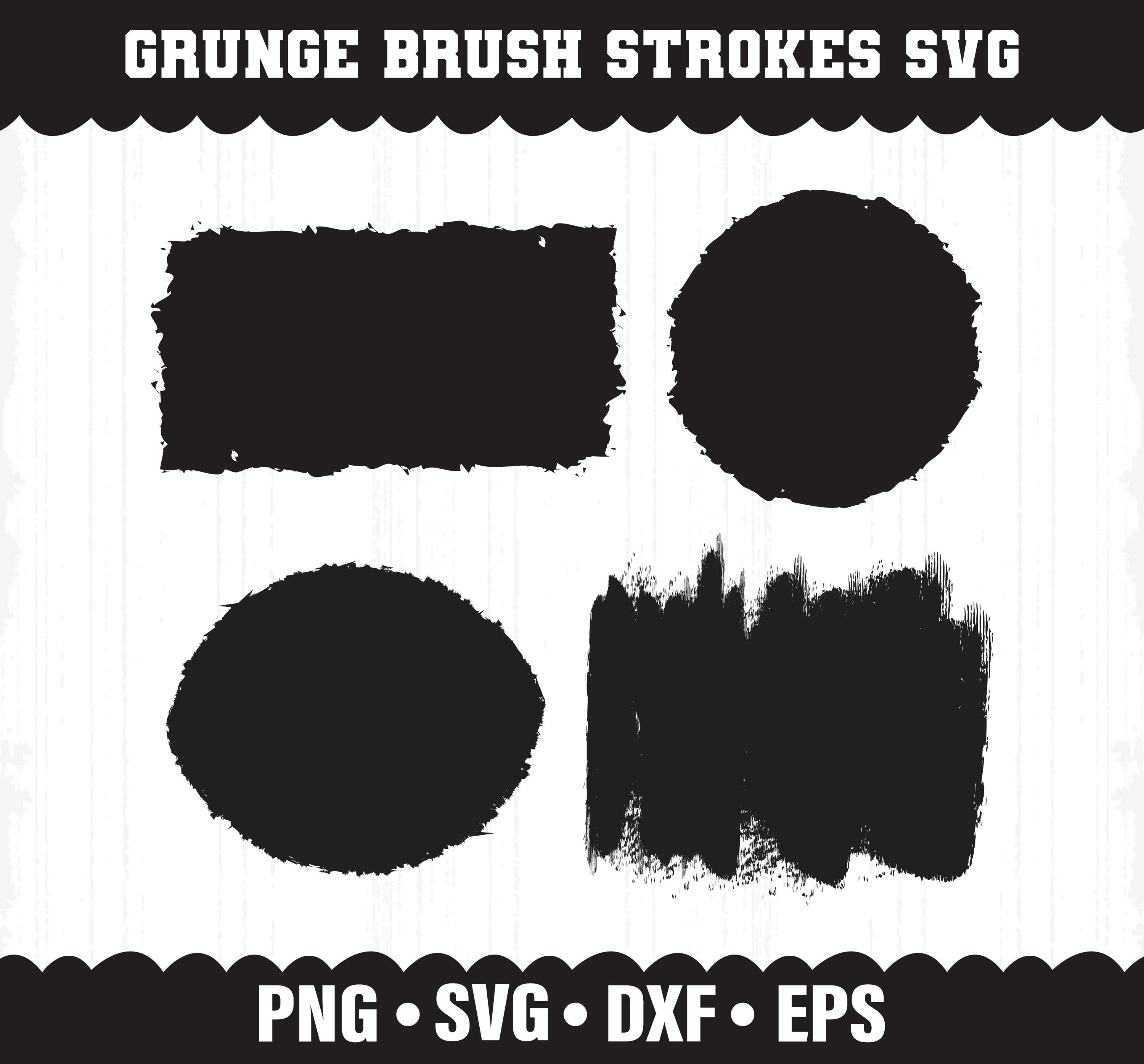 Splatter Svg, Brush Strokes Svg, Splatter Background, Distressed Svg ...