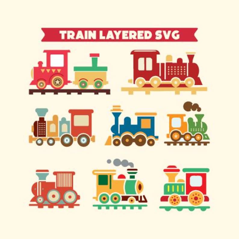 Train Svg, Train Cut File, Train Png, Choo Choo Train, Nursery Train ...