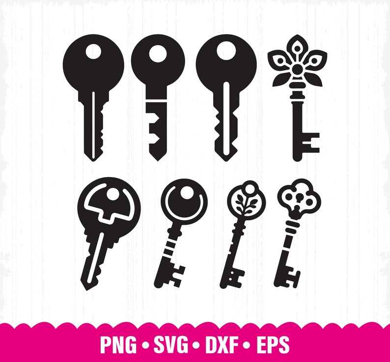 Key Svg, Key Png, Key Cricut, Key Clipart, Key Cut File, Keys Svg ...