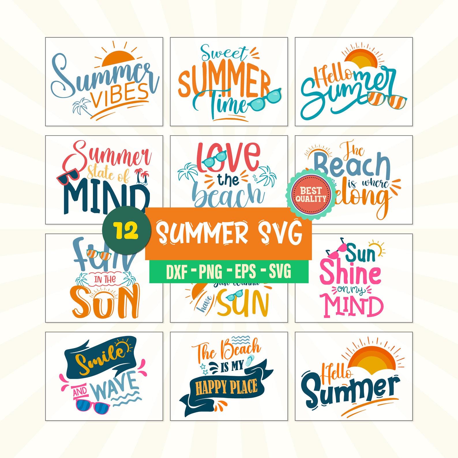 Summer Svg Bundle, Summer Quotes Svg, Summer Svg, Summer Shirt Design ...