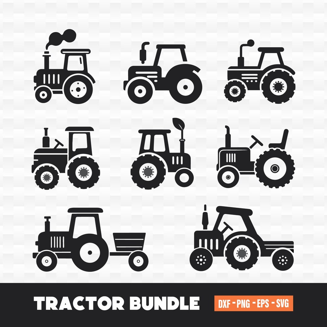 Tractor Svg, Tractor Png, Farm Tractor Svg, Tractor Cut File, Tractor ...