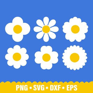 Daisy Svg Bundle, Daisy Flower Svg, Daisy Flower Png, Daisy Flower ...