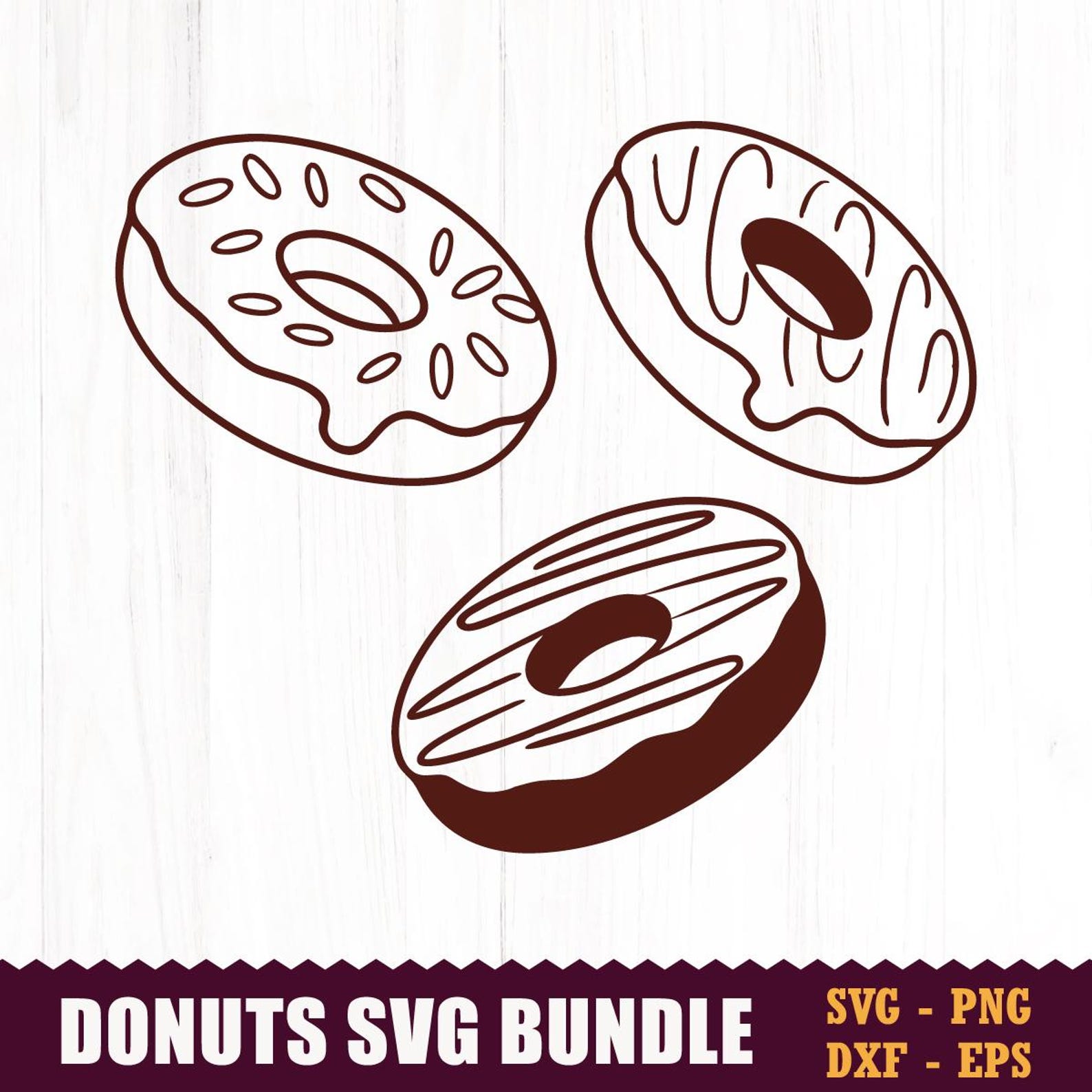 Donut SVG, Donut Png, Donut SVG Bundle, Donut Clipart, Donut bestreuen ...