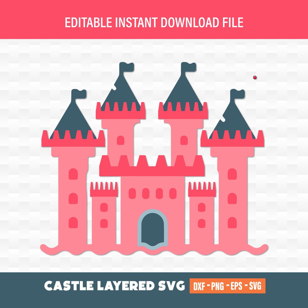 Castle Svg, Castle Cut File, Castle Clipart, Princess Castle Svg, Magic ...
