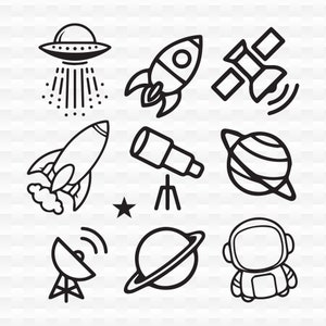 Space SVG, Space Clipart, Space Graphics, Space Png, Astronaut Clipart ...