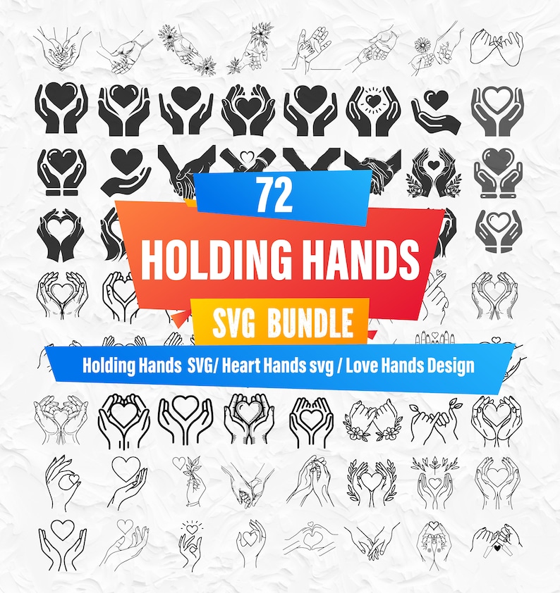 Holding Hands SVG Bundle, Love & Family Designs (digital Download) - Etsy